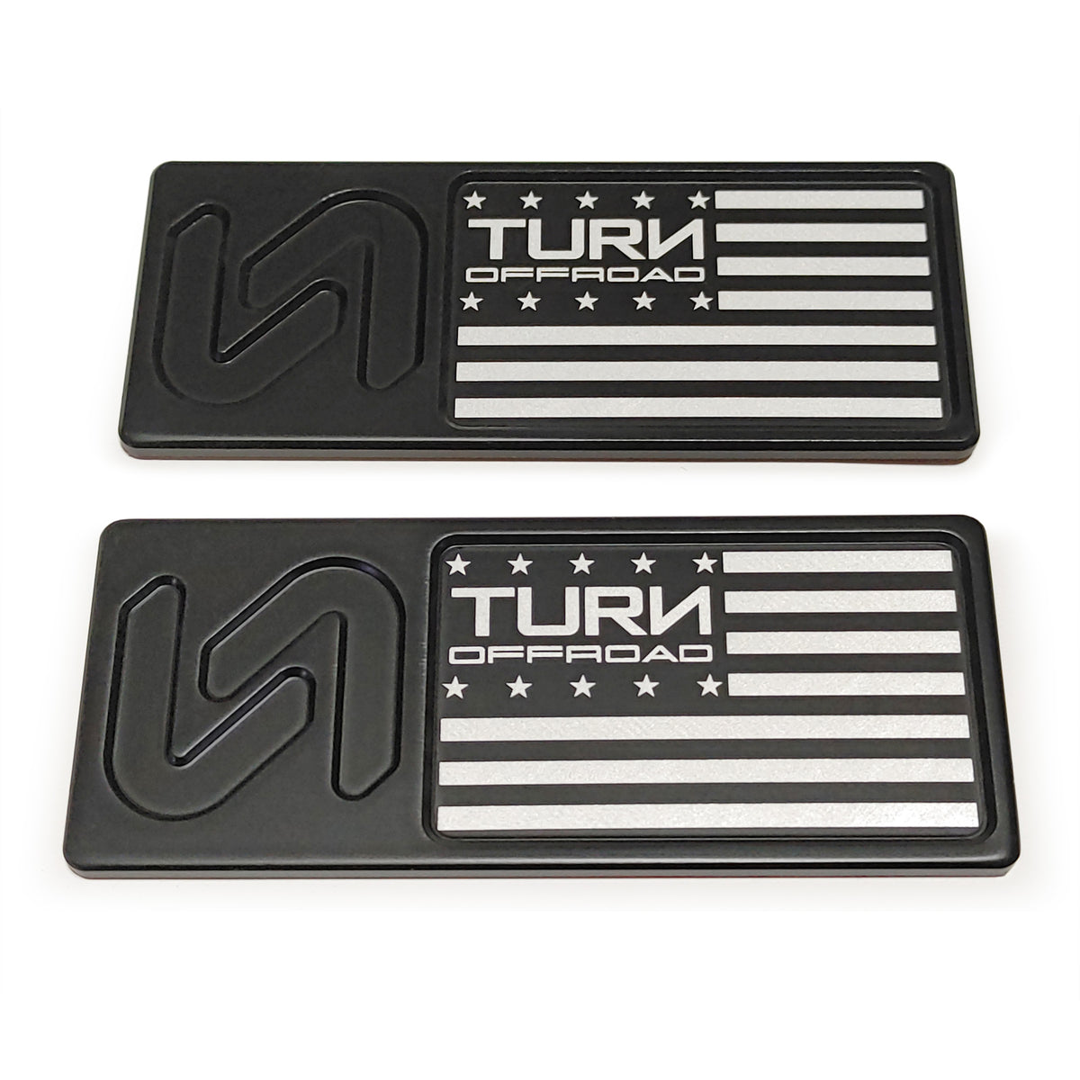 Turn Offroad Bronco Billet Hardtop Badge with TOR Flag | Turn Offroad